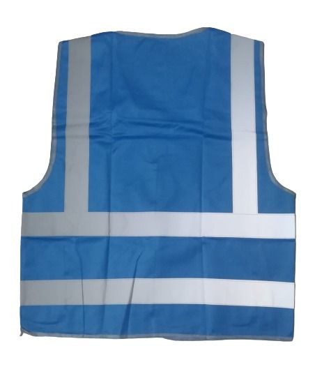 Reflectorized Blue Safety Vest with Zipper on Carousell