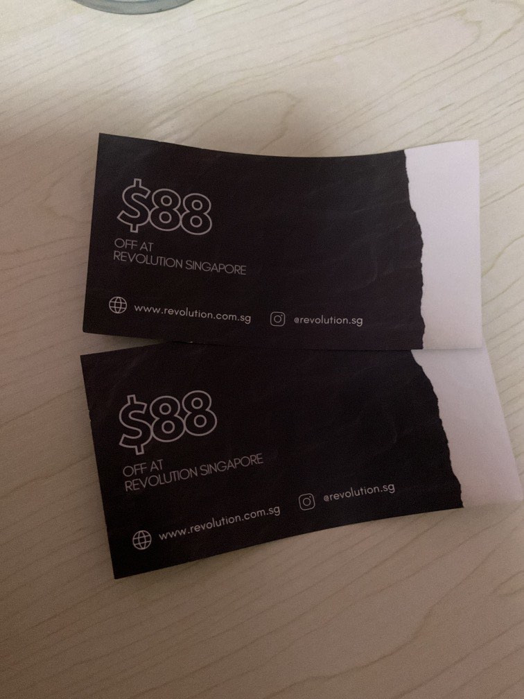 Revolution spin voucher, Tickets & Vouchers, Vouchers on Carousell