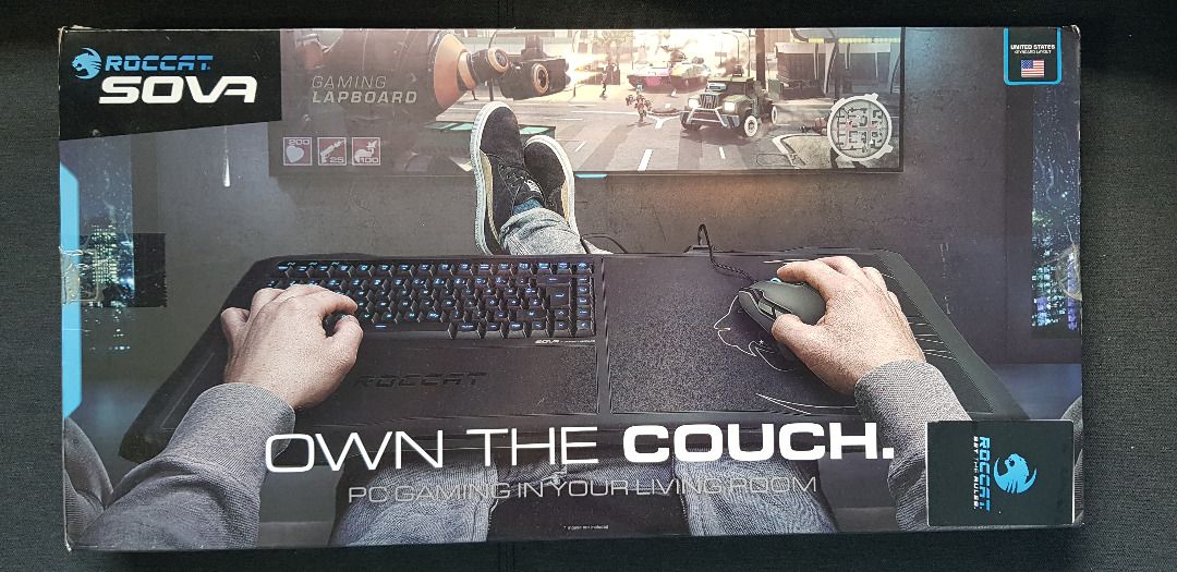 Roccat Sova Membrane Ergonomic Gaming Keyboard/Lapboard, Computers ...