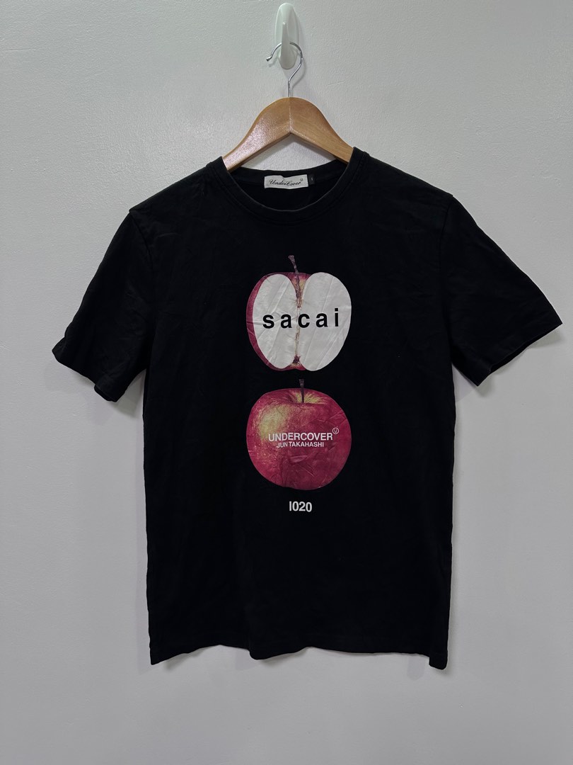SACAI X UNDERCOVER | Apple Tee Black, Men's Fashion, Tops & Sets ...