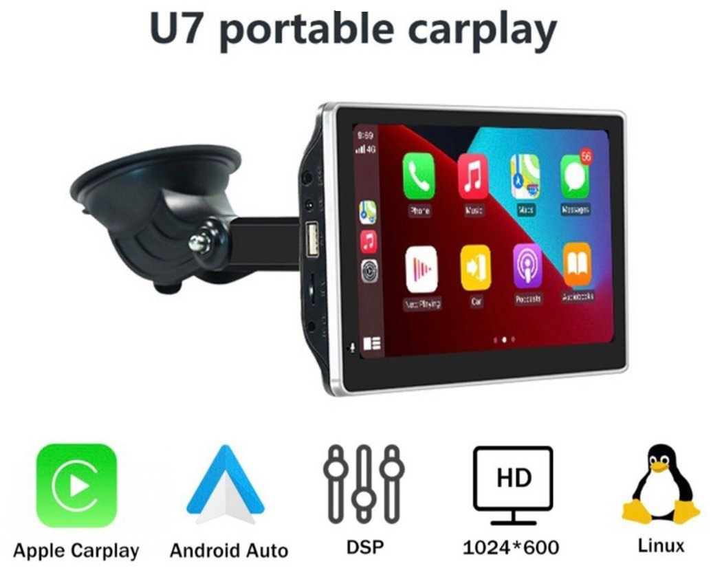 SALES! Portable Apple Carplay/Android Auto(Plug & Play Car media player ...