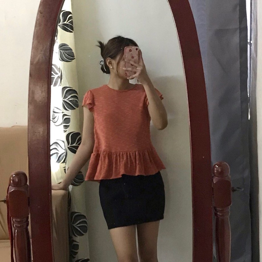 Rust Color Top BRAND NEW, Women's Fashion, Tops, Blouses on Carousell