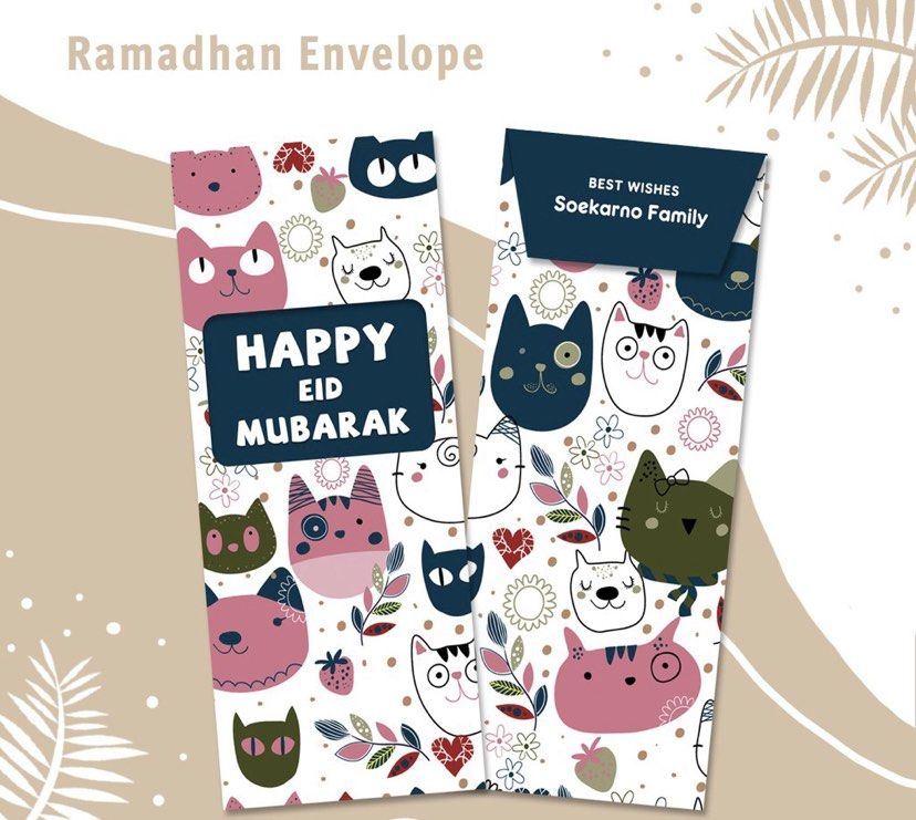 Sampul Raya Eid Money Cute Custom Name For Gift Children, Hobbies ...