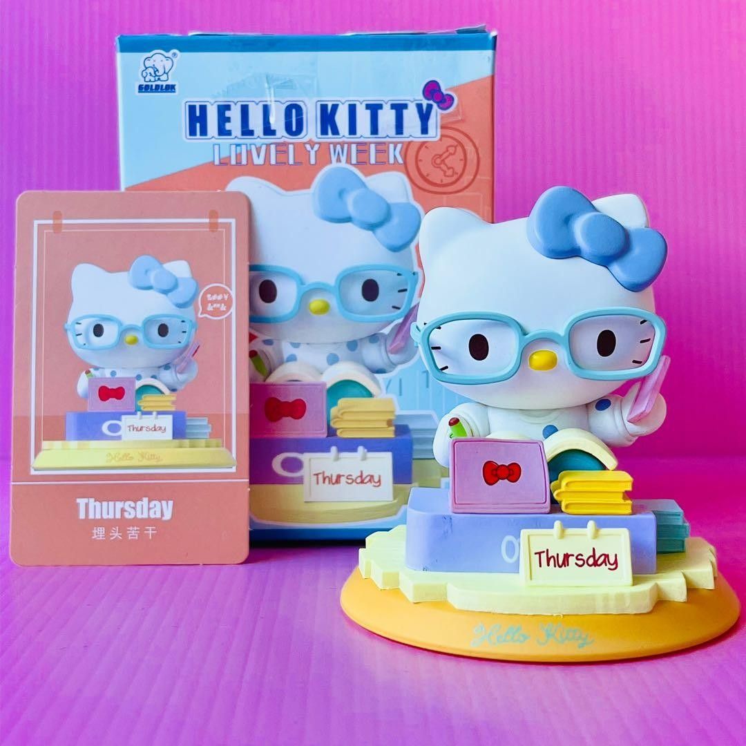 Sanrio Hello Kitty Lovely Week Blind Box Series Thursday Popmart ...