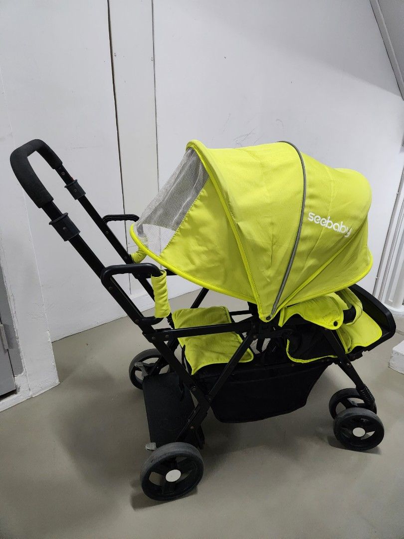 Seebaby double stroller 2 seaters baby and toddler, Babies & Kids ...