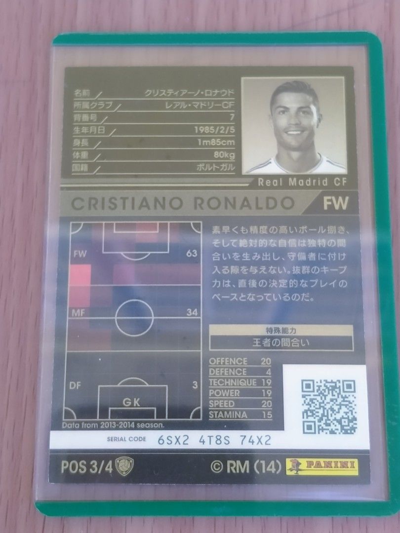 SEGA Limited edition cards Cristiano Ronaldo, Hobbies & Toys ...
