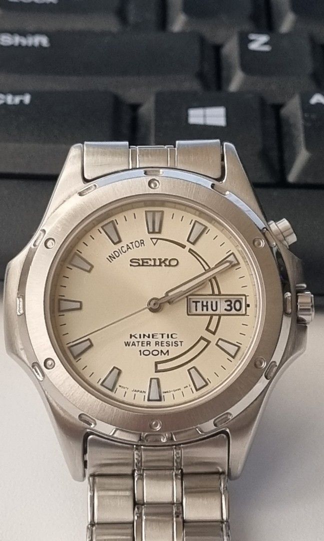 Seiko Kinetic, Luxury, Watches on Carousell