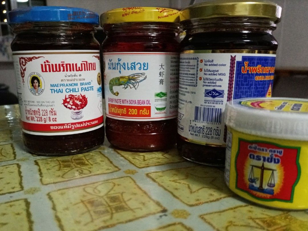 Set of Thai Chilli Paste & Shrimp Paste, Food & Drinks, Spice ...
