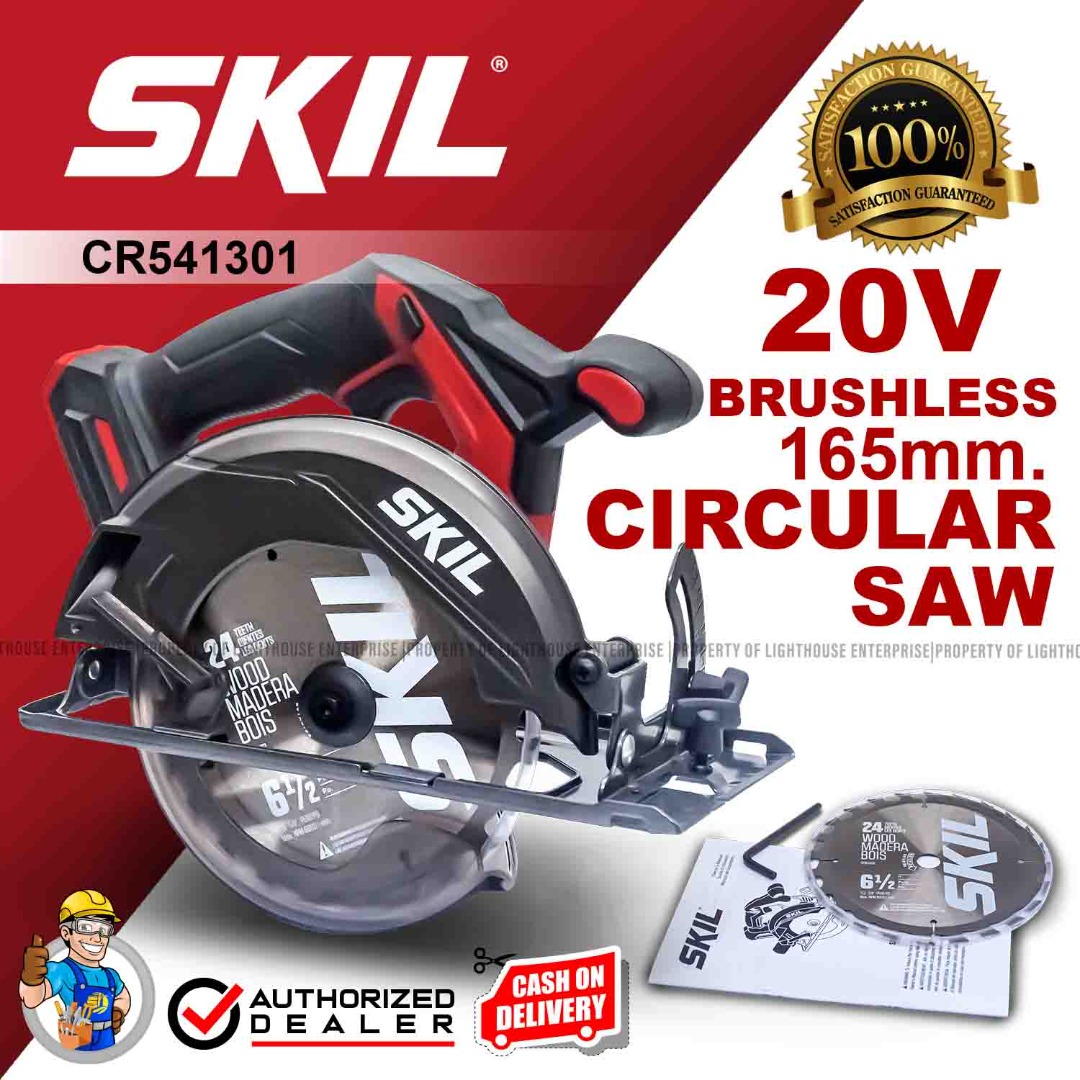 SKIL Brushless 20V 165mm Circular Saw (BARETOOL) (CR5413C-00 ...