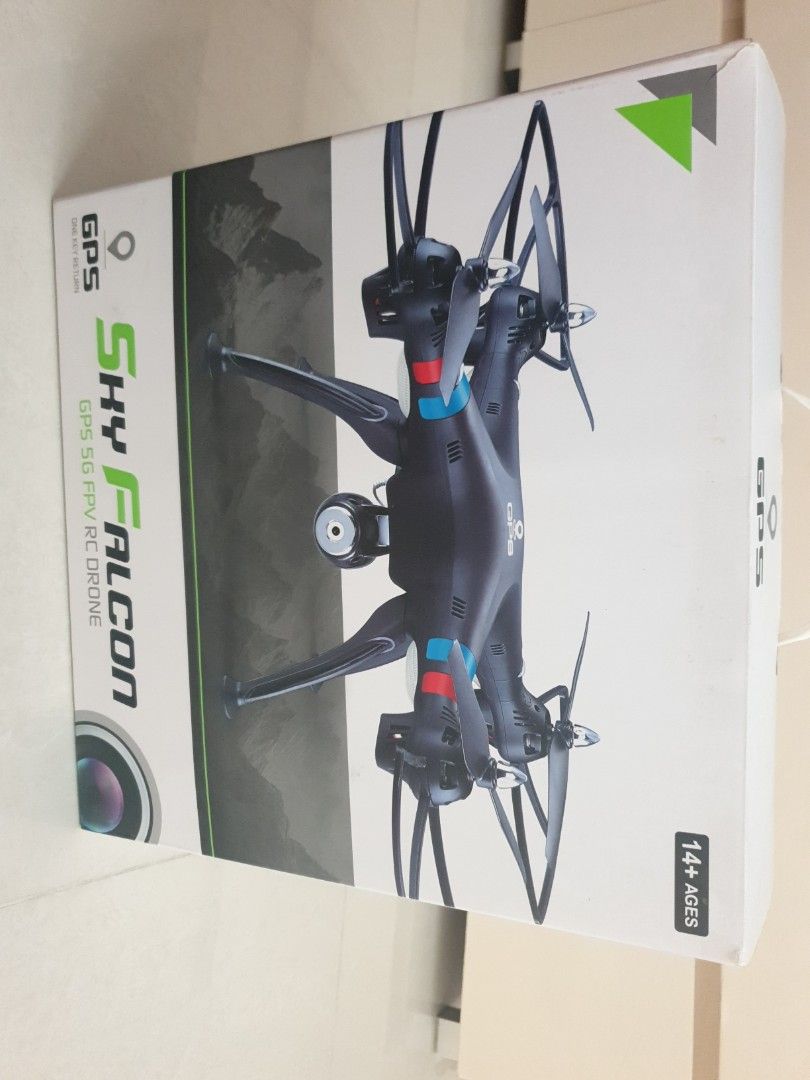Sky Falcon GPS 5G GPS 1080P FPV RC DRONE, Photography, Drones on Carousell