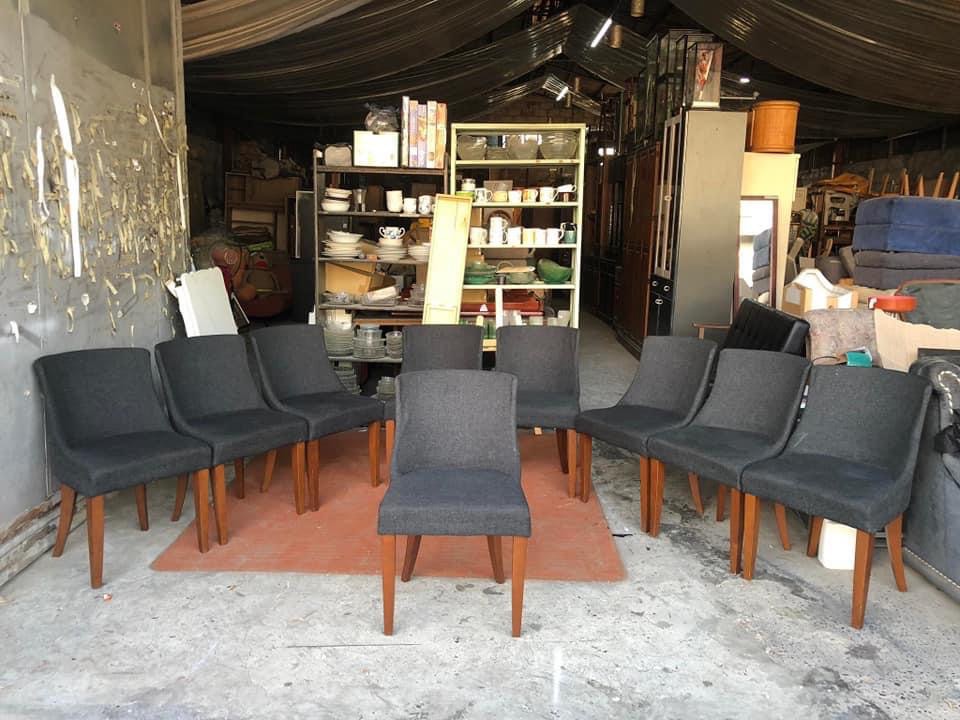 Sogo solid wood dining chairs on Carousell
