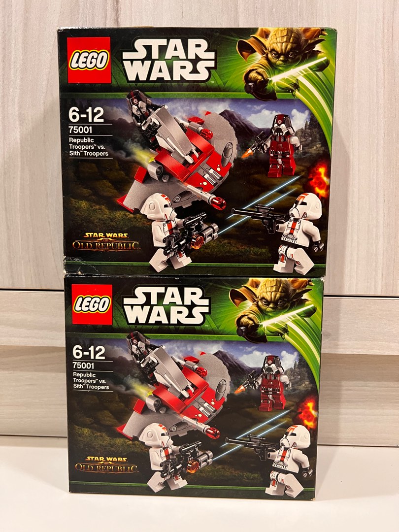 STAR WARS LEGO REPUBLIC TROOPER VS SITH TROOPER 75001, Hobbies & Toys ...