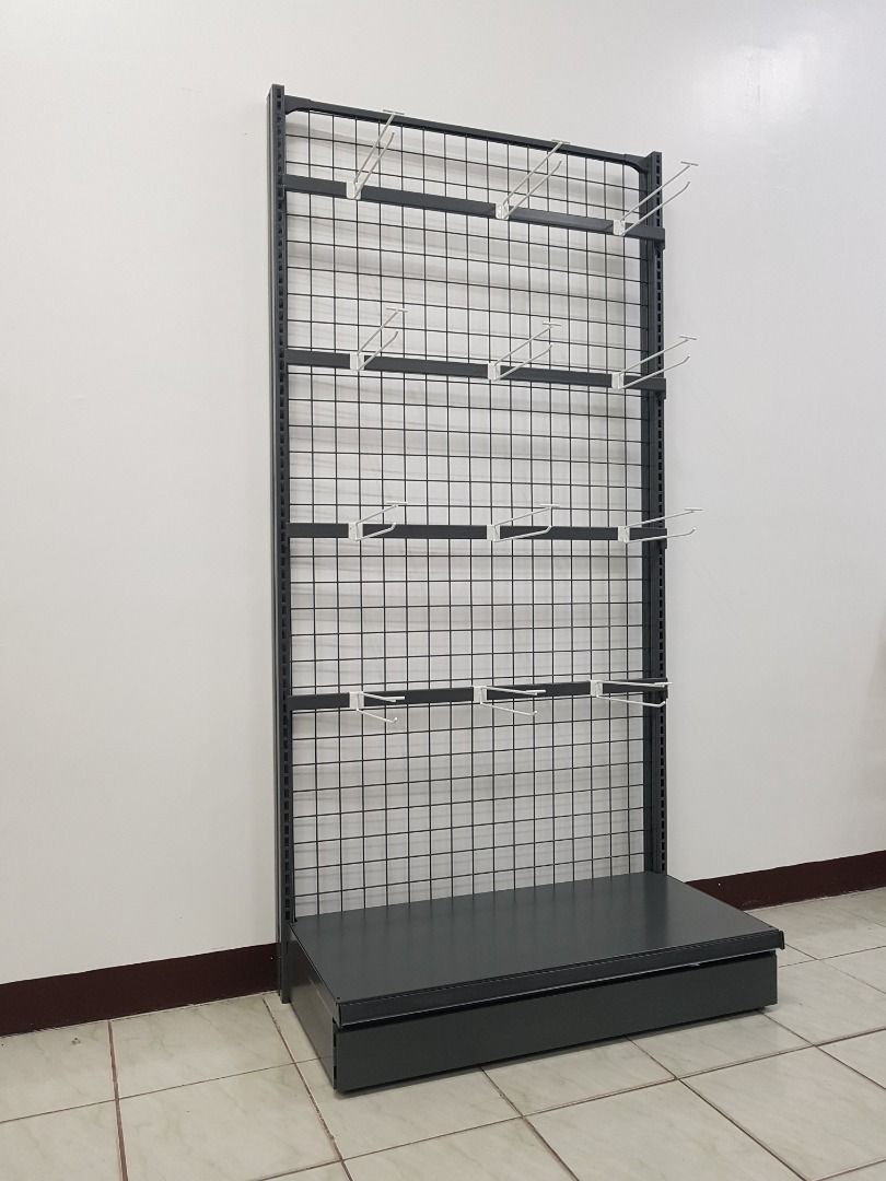 steel standee shelves racks gondola display, Furniture & Home Living ...