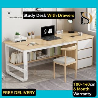 Study Table Office Desk Computer Table, Furniture & Home Living ...