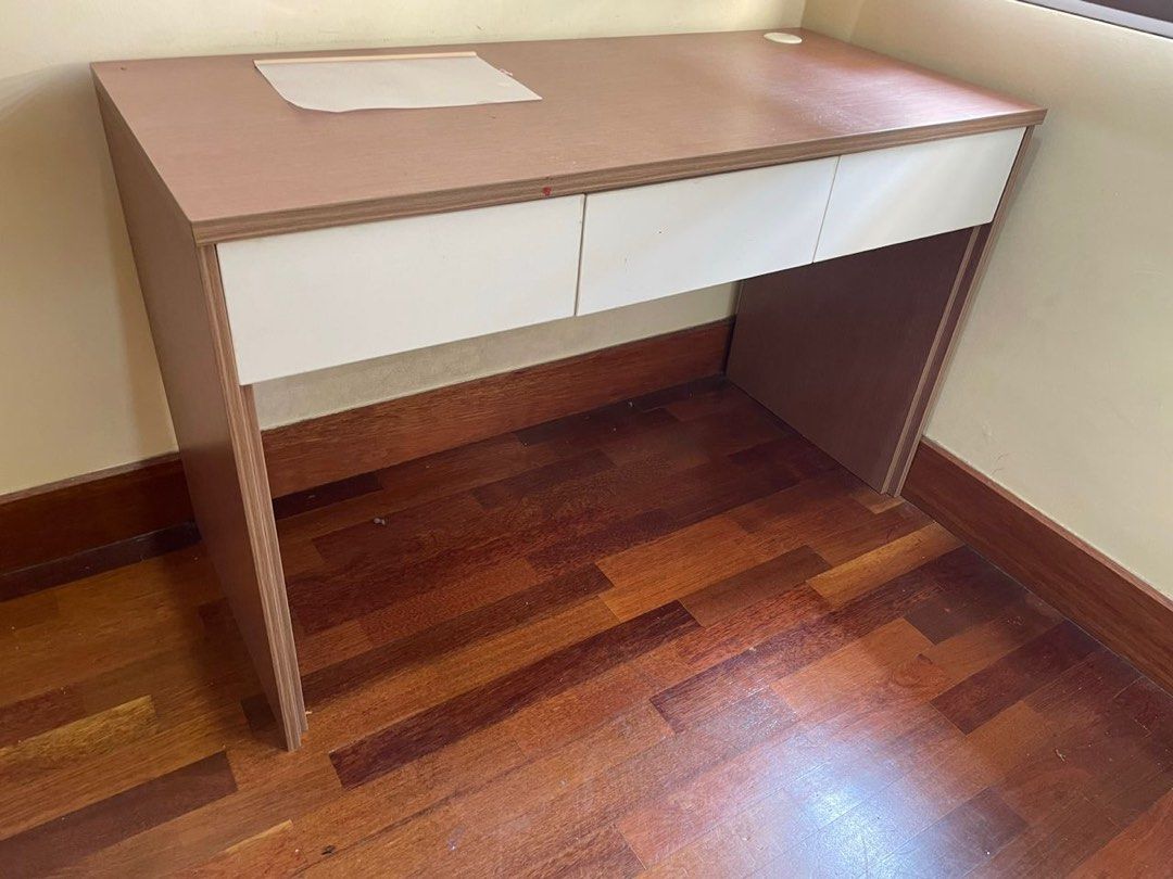 Study table with wall cabinet, Furniture & Home Living, Furniture, Tables & Sets on Carousell