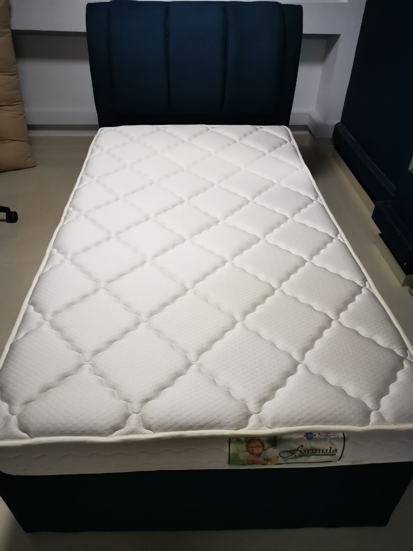 Super Single Bed with pullout, Furniture & Home Living, Furniture, Bed ...