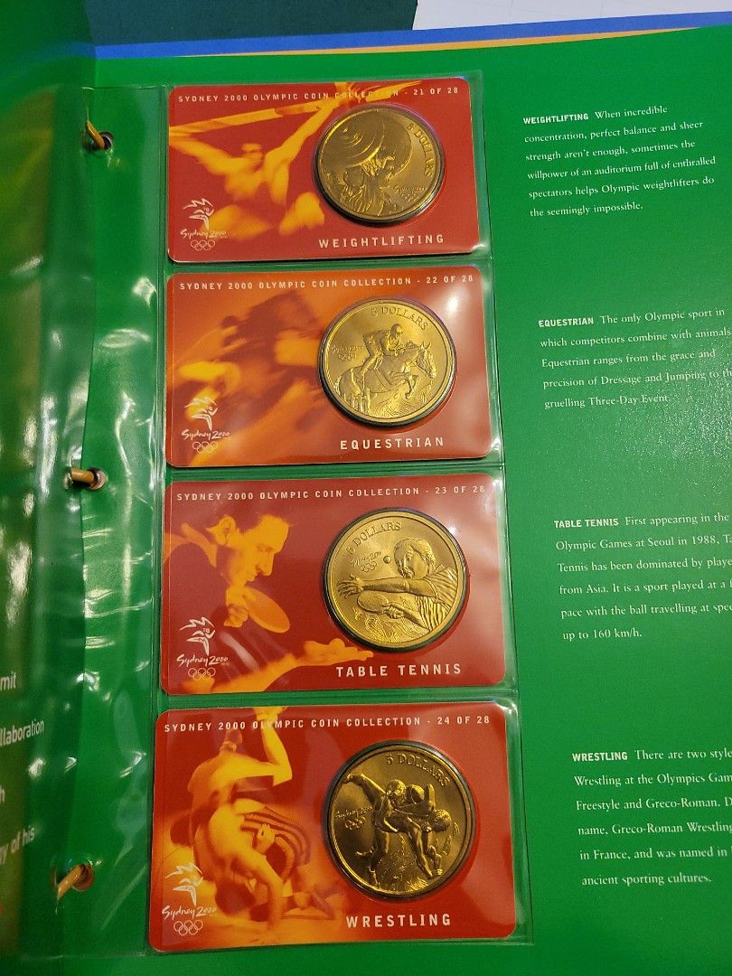 Sydney 2000 Olympic Coin Collection Album, 興趣及遊戲, 收藏品及紀念品, 明星周邊 - Carousell