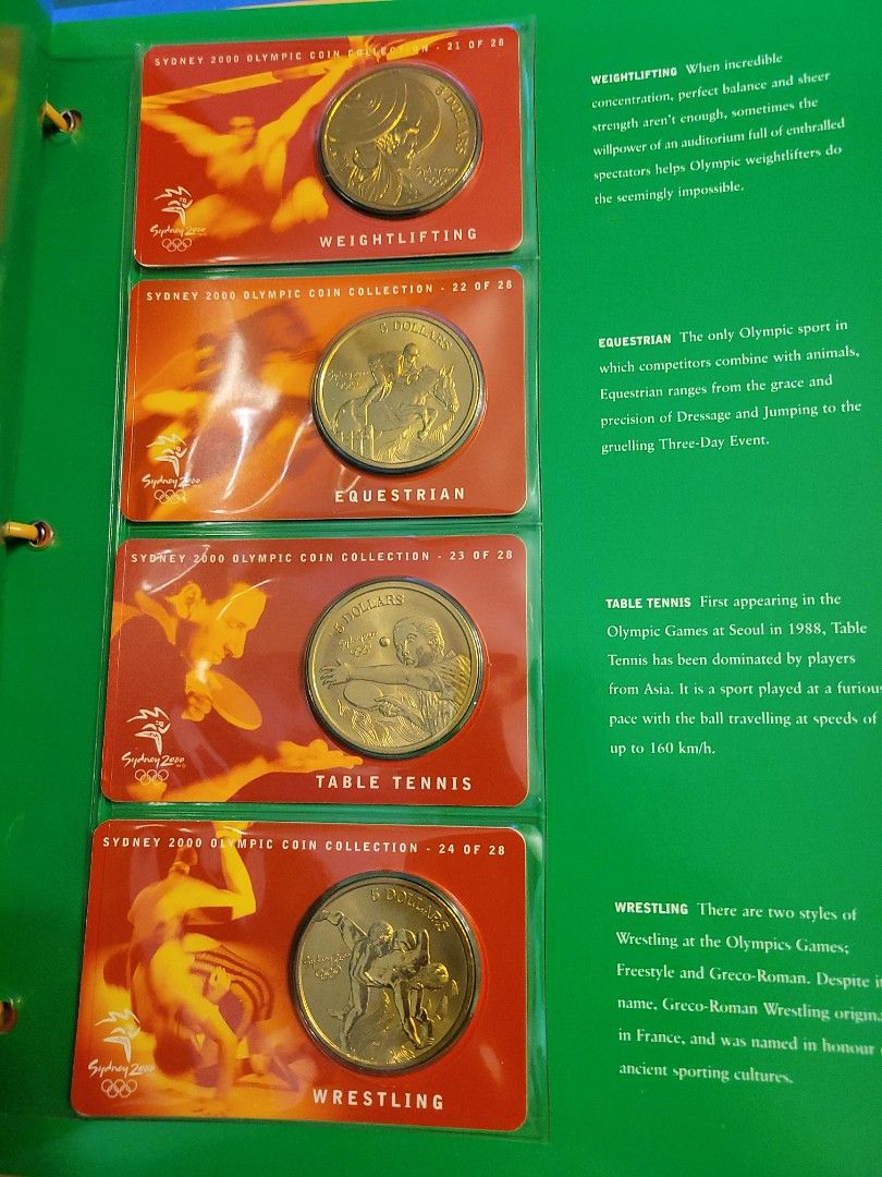 Sydney 2000 Olympic Coin Collection Album, 興趣及遊戲, 收藏品及紀念品, 明星周邊 - Carousell
