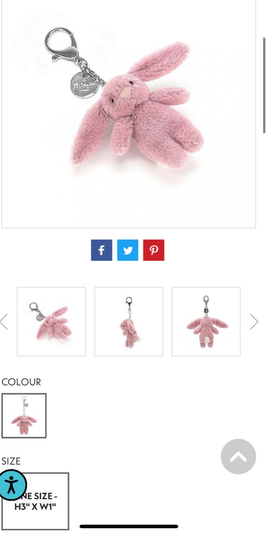 Jellycat Bashful Bunny Tulip Bag Charm, Hobbies & Toys, Toys & Games on Carousell