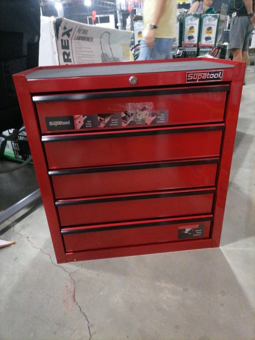 Tool trolley 5 drawer w/ key supatool, Commercial & Industrial ...