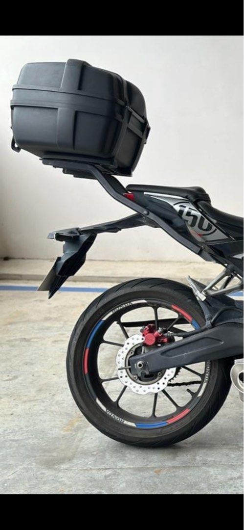 Top Box + Rack for CB150R, Motorcycles, Motorcycle Accessories on Carousell