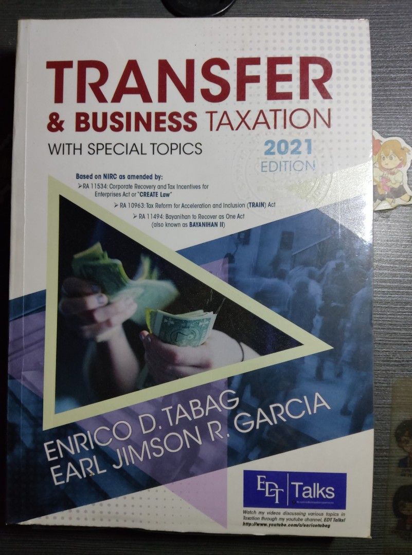 Transfer and Business Taxation 2021 Ed - Tabag & Garcia, Hobbies & Toys, Books & Magazines ...