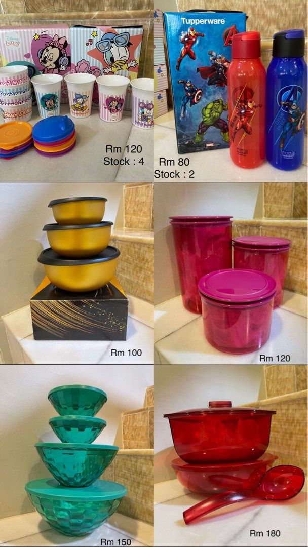 Tupperware Containers sets and bottle, Furniture & Home Living ...