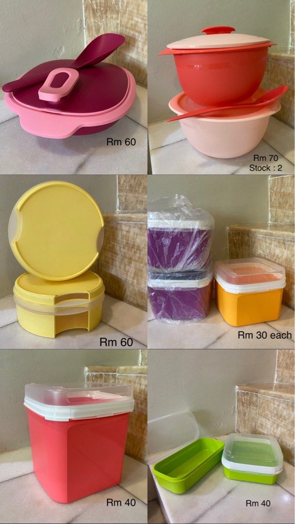 Tupperware Containers sets and bottle, Furniture & Home Living ...