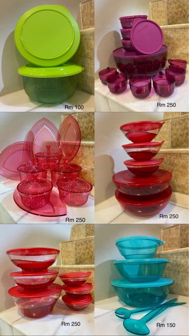 Tupperware Containers sets and bottle, Furniture & Home Living ...