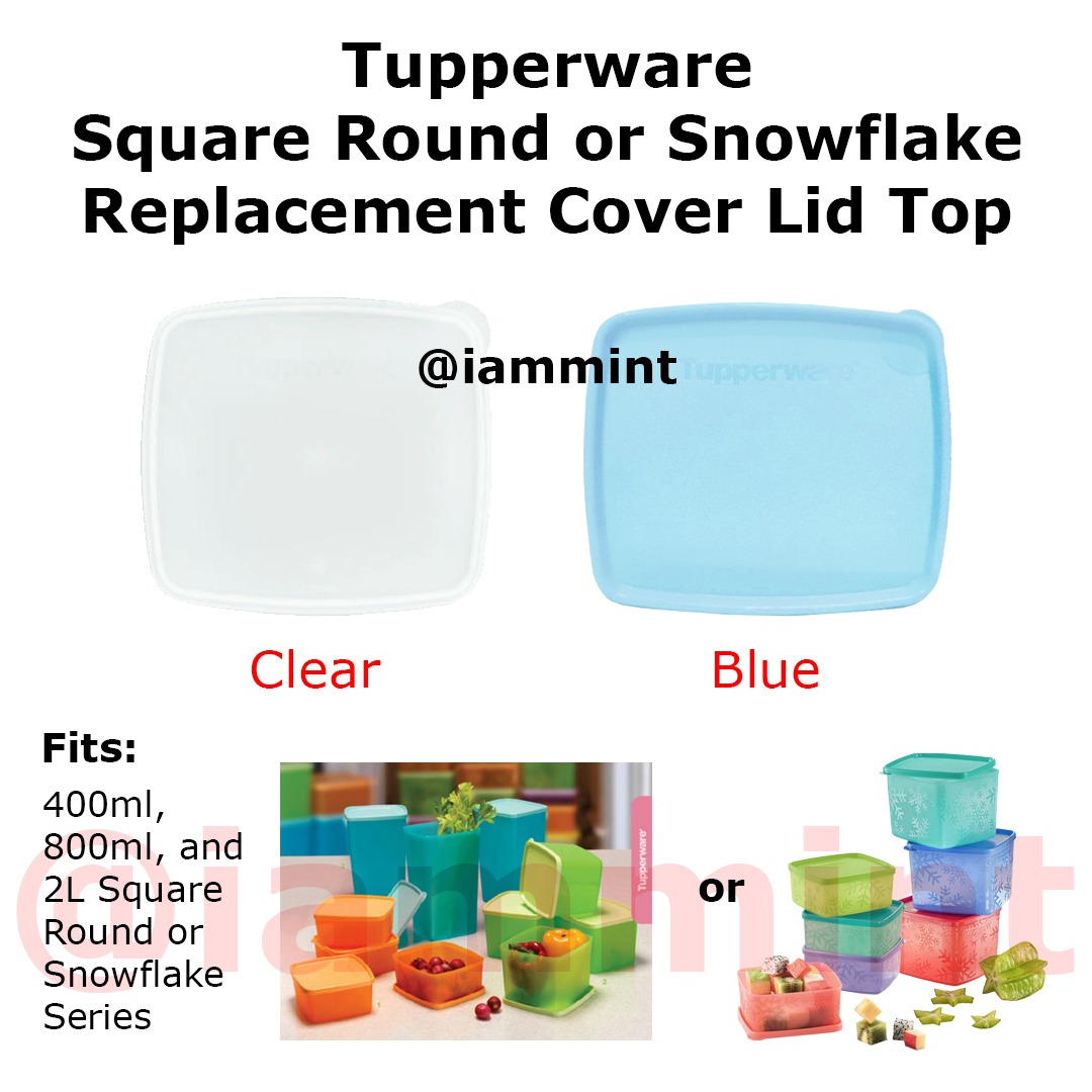 Tupperware Square Round or Snowflake Container Series Extra Spare ...