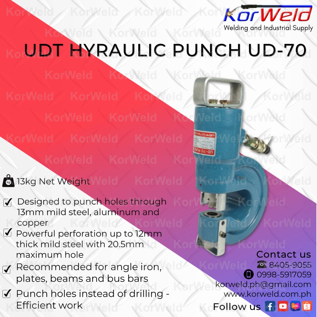 UDT Hydraulic Punch UD-70, Commercial & Industrial, Construction Tools & Equipment on Carousell