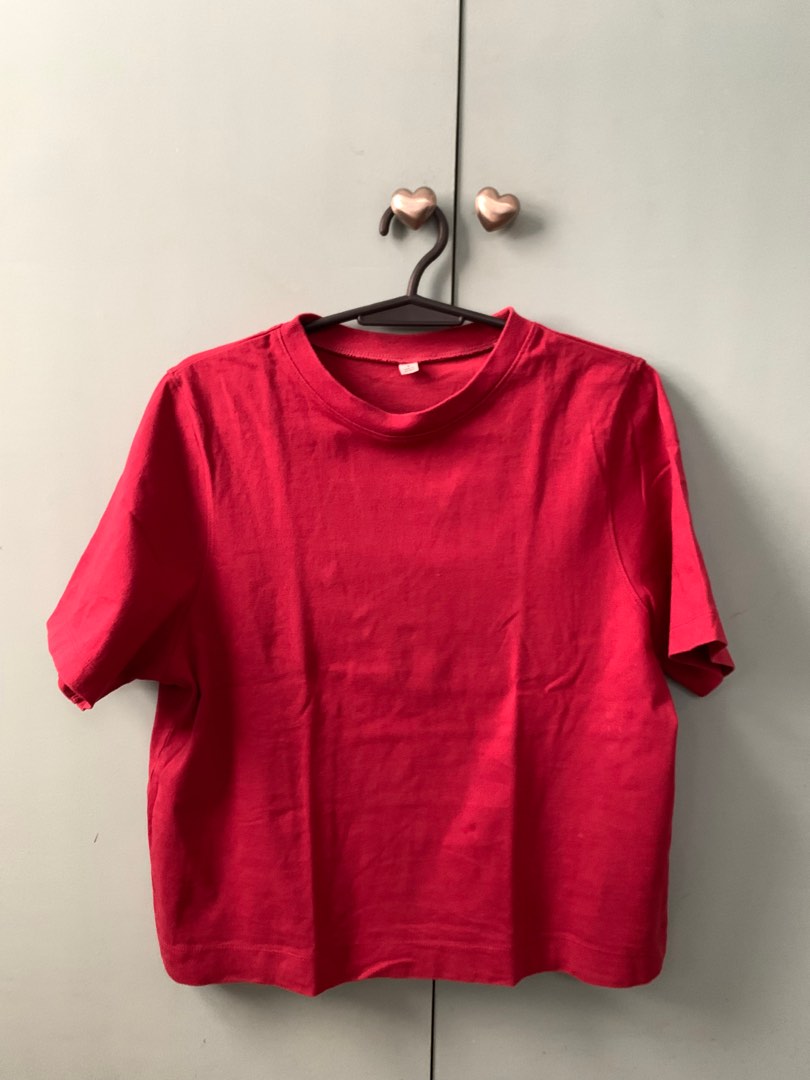 Uniqlo Red Top on Carousell