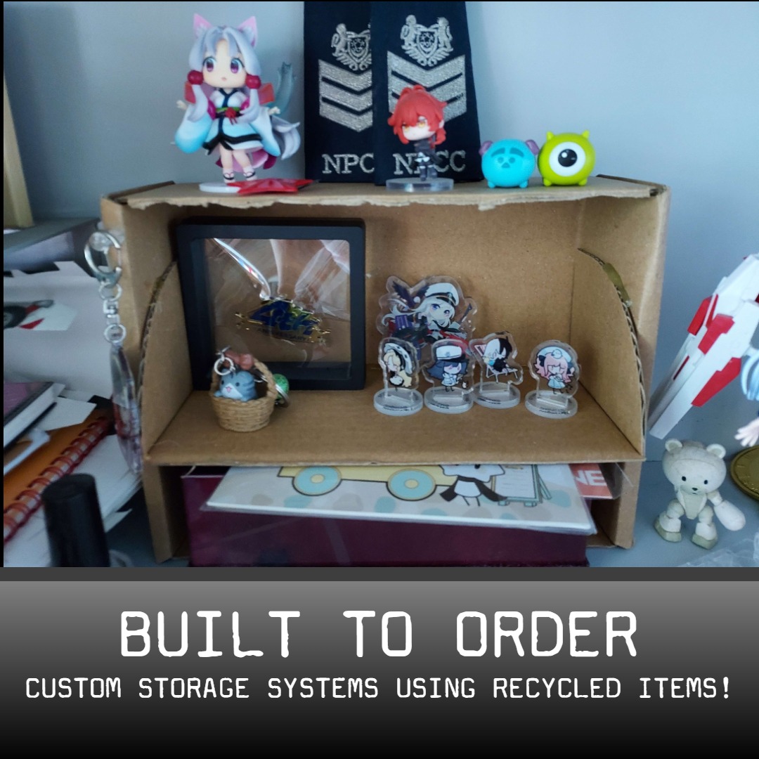 Upcycled CUSTOM Cardboard Storage ( Built to YOUR order ), Furniture ...