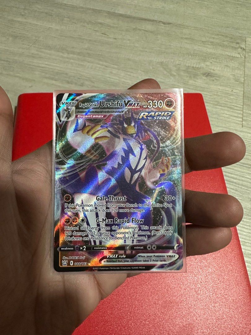 Urshifu VMax Rapid Strike Pokemon, Hobbies & Toys, Toys & Games on ...