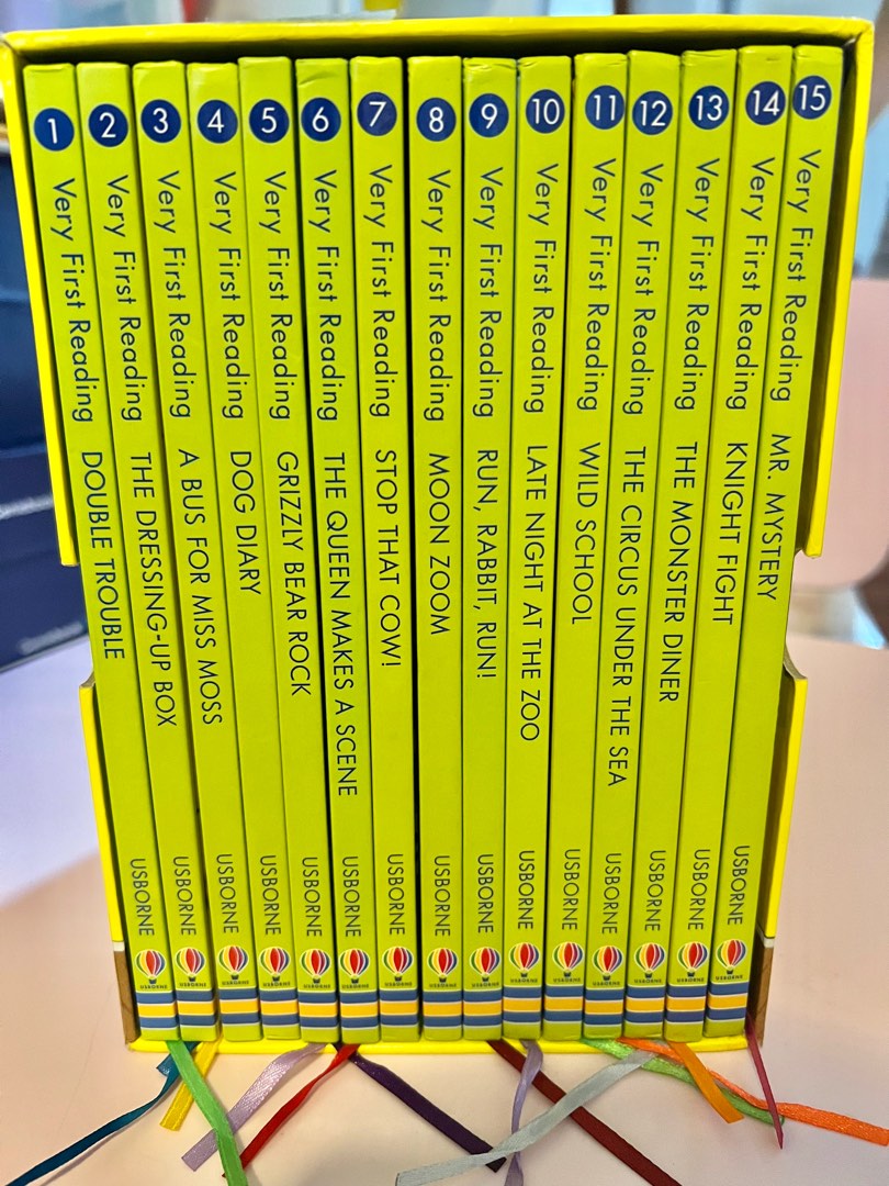 Usborne Very First Reading Box Set (15 books), Hobbies & Toys, Books ...