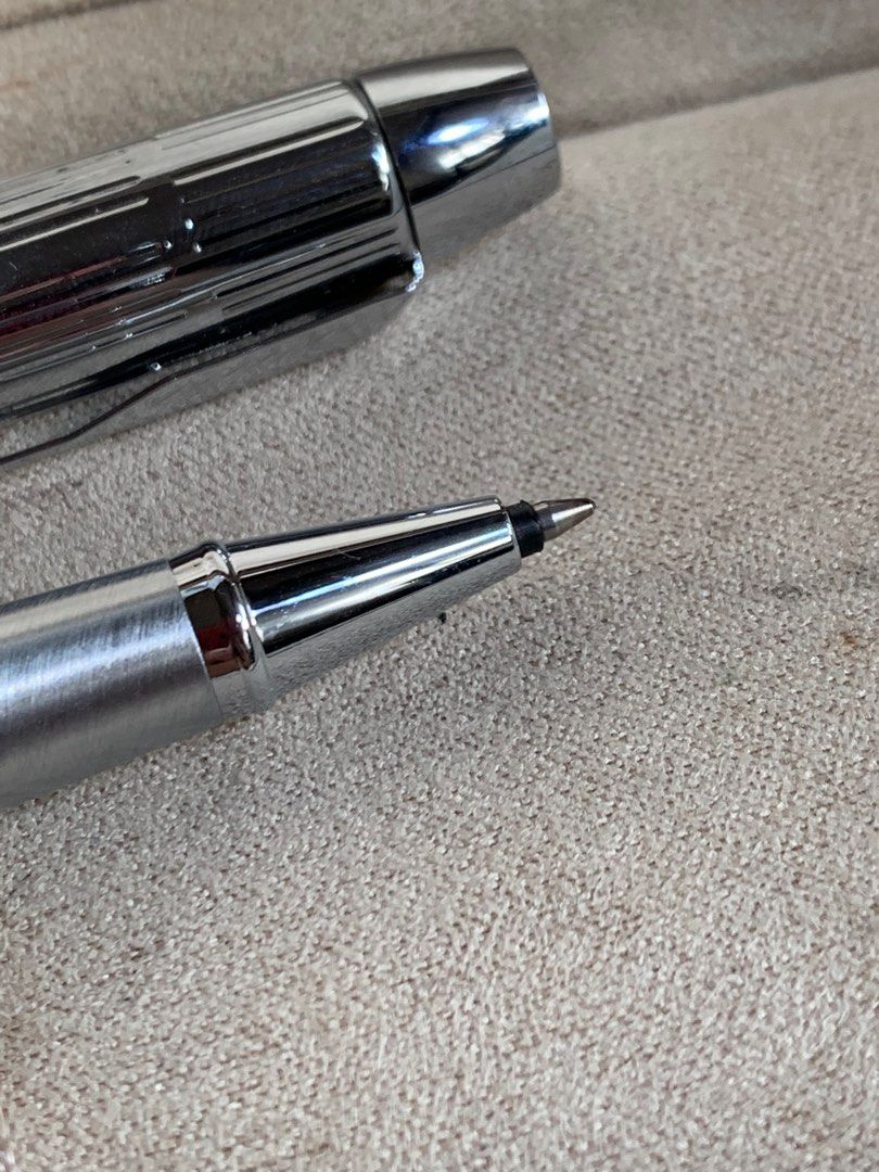 Vintage IM Chrome Trim Parker Fountain Pen and Sign Pen Set on Carousell