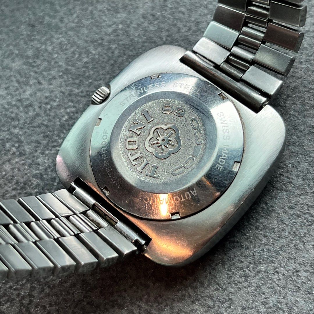 Vintage titoni 70s cosmo 66 with bracelet 36000 beats with sushi ...