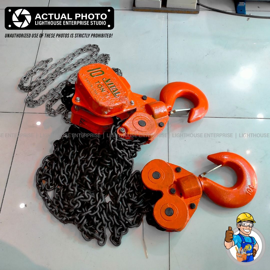 VITAL 10 Tons 3M Chain Block Hand Chain Hoists (VCB-10T) LIGHTHOUSE ...