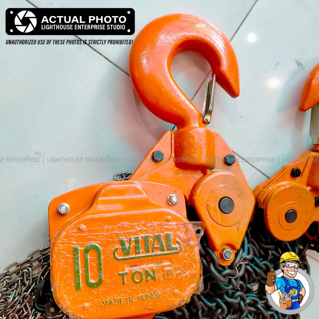 VITAL 10 Tons 3M Chain Block Hand Chain Hoists (VCB-10T) LIGHTHOUSE ...