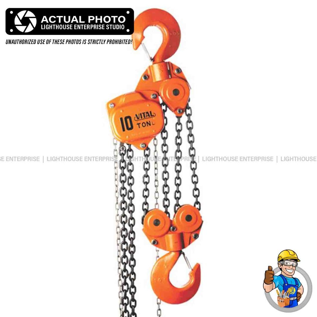 VITAL 10 Tons 3M Chain Block Hand Chain Hoists (VCB-10T) LIGHTHOUSE ...