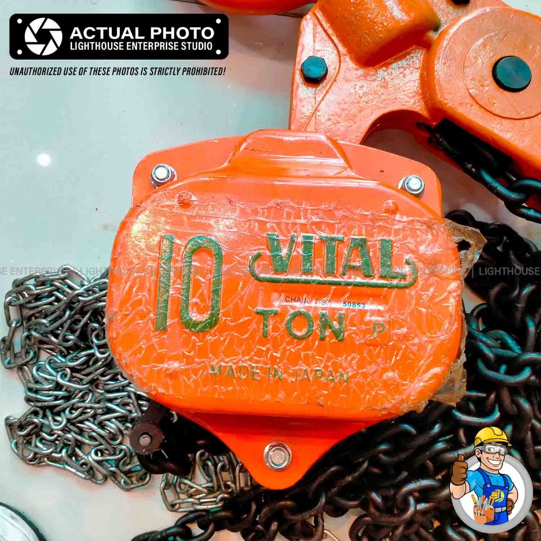VITAL 10 Tons 3M Chain Block Hand Chain Hoists (VCB-10T) LIGHTHOUSE ...