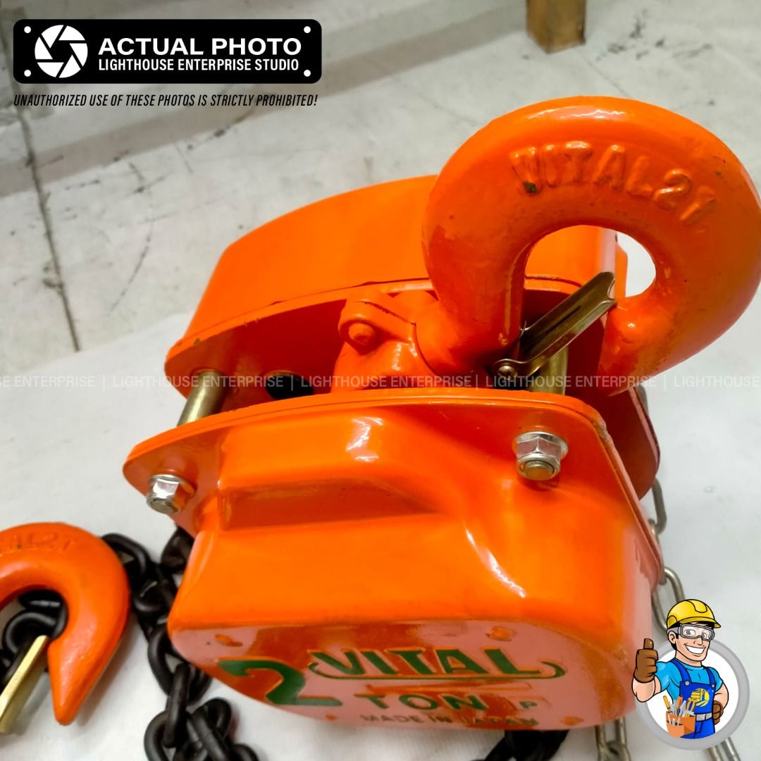VITAL 2 Tons 3 Meters Chain Block Hand Chain Hoists (VCB-2T) LIGHTHOUSE ...