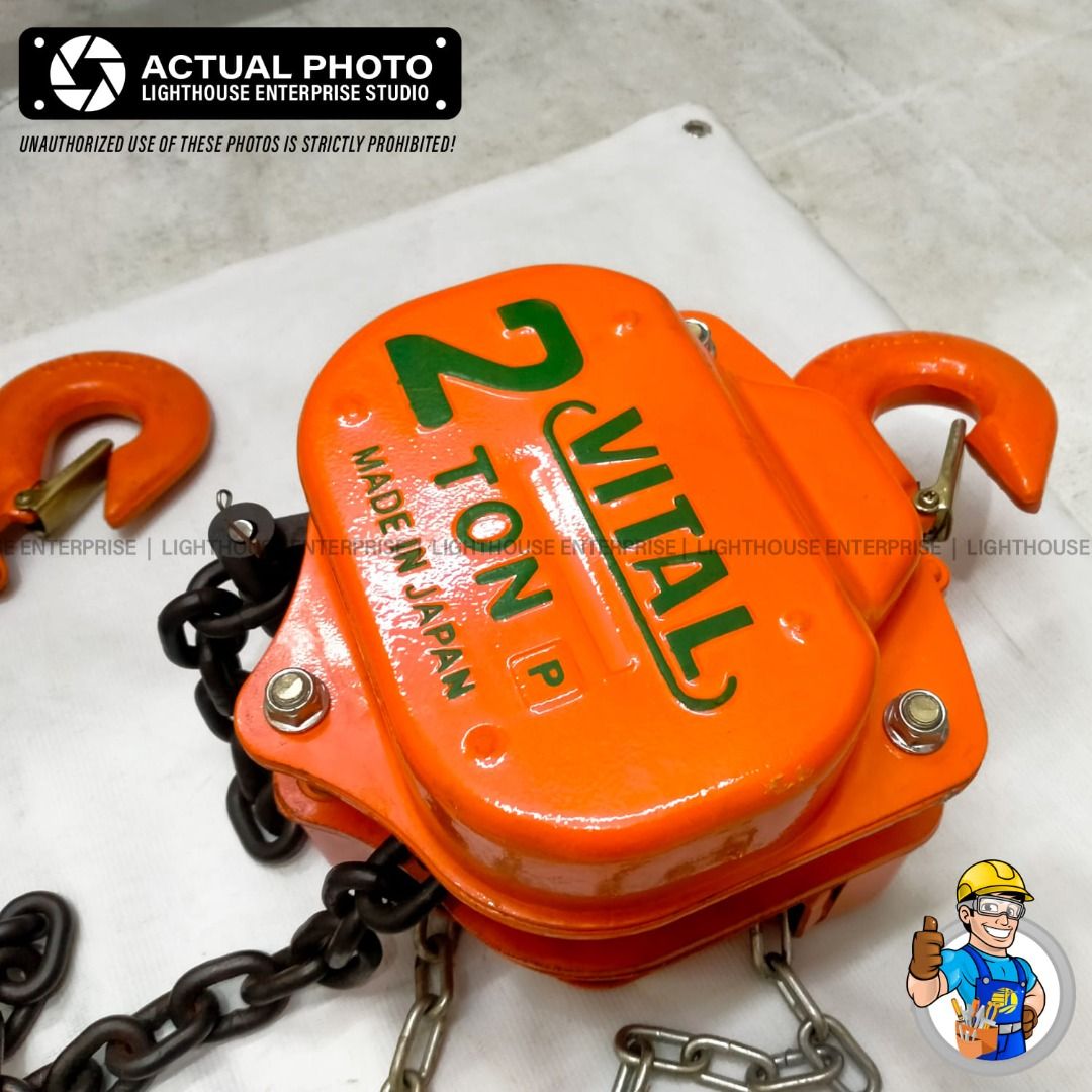 VITAL 2 Tons 3 Meters Chain Block Hand Chain Hoists (VCB-2T) LIGHTHOUSE ...