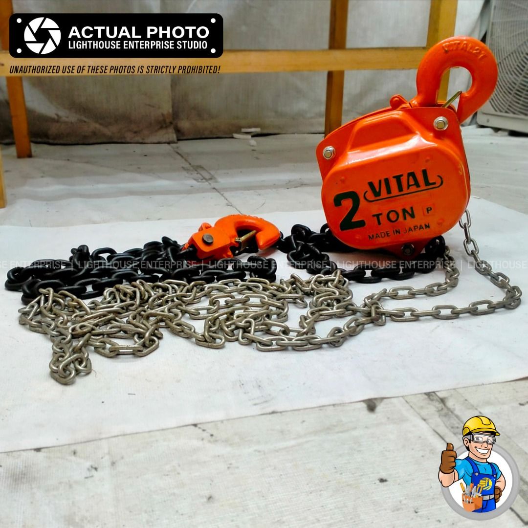 VITAL 2 Tons 3 Meters Chain Block Hand Chain Hoists (VCB-2T) LIGHTHOUSE ...