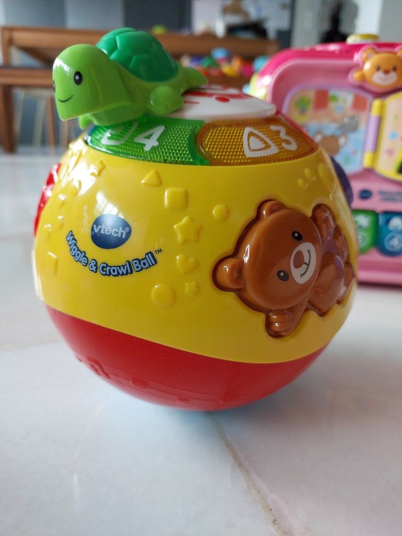 Vtech wiggle and crawl ball, Babies & Kids, Infant Playtime on Carousell