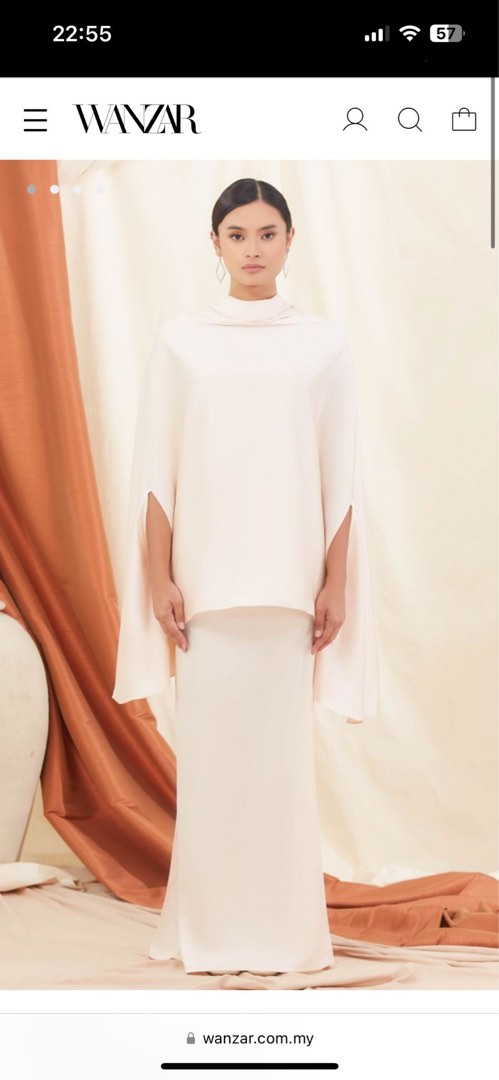 Wanzar Kurung Set, Women's Fashion, Muslimah Fashion, Baju Kurung ...