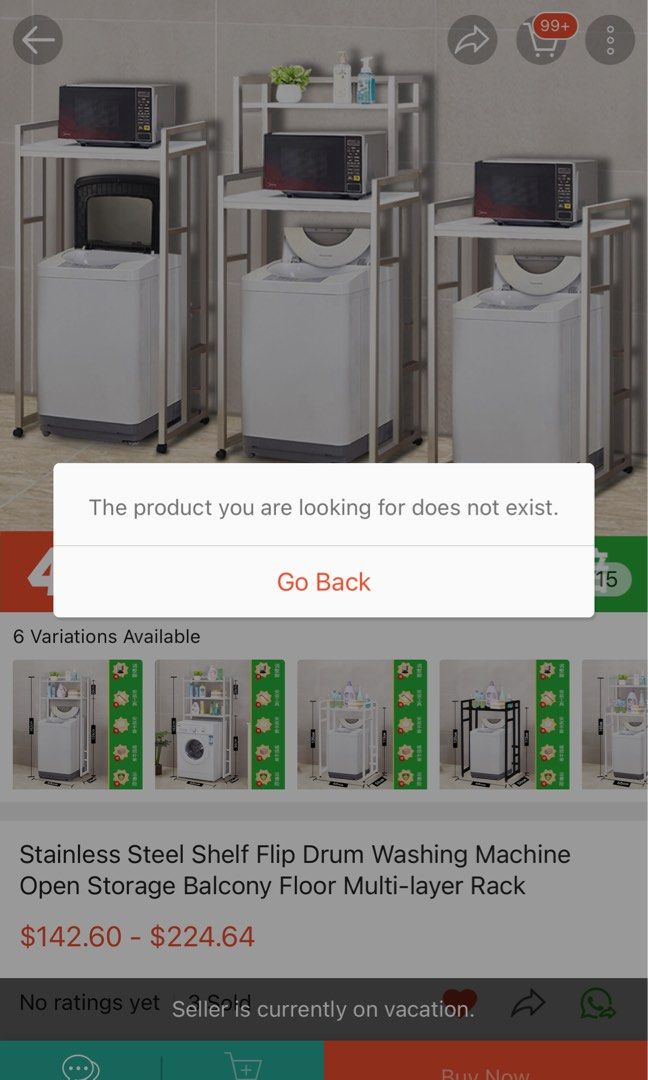 2-Layers Washing Machine Rack / Shelf, Furniture & Home Living ...