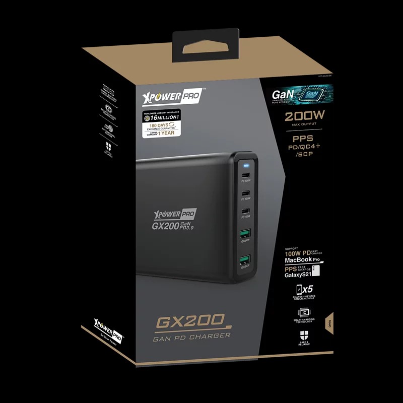 現貨包順豐- XPower XPowerPro GX200 GAN PD 智能充電器 [香港行貨], 手提電話, 電話及其他裝置配件, 電池及 ...