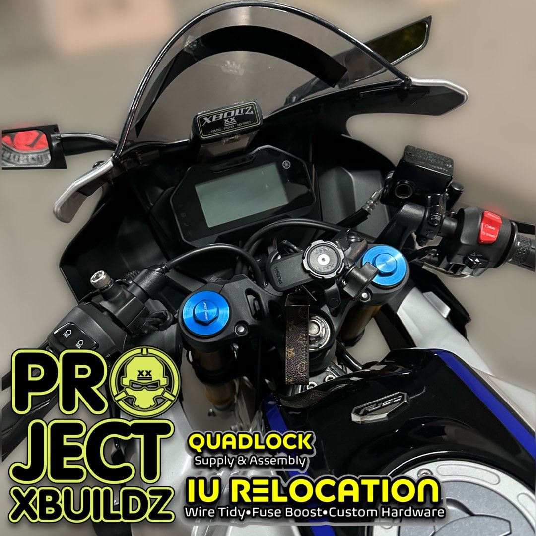 Yamaha R15 Quadlock IU Relocation, Motorcycles, Motorcycle Accessories ...