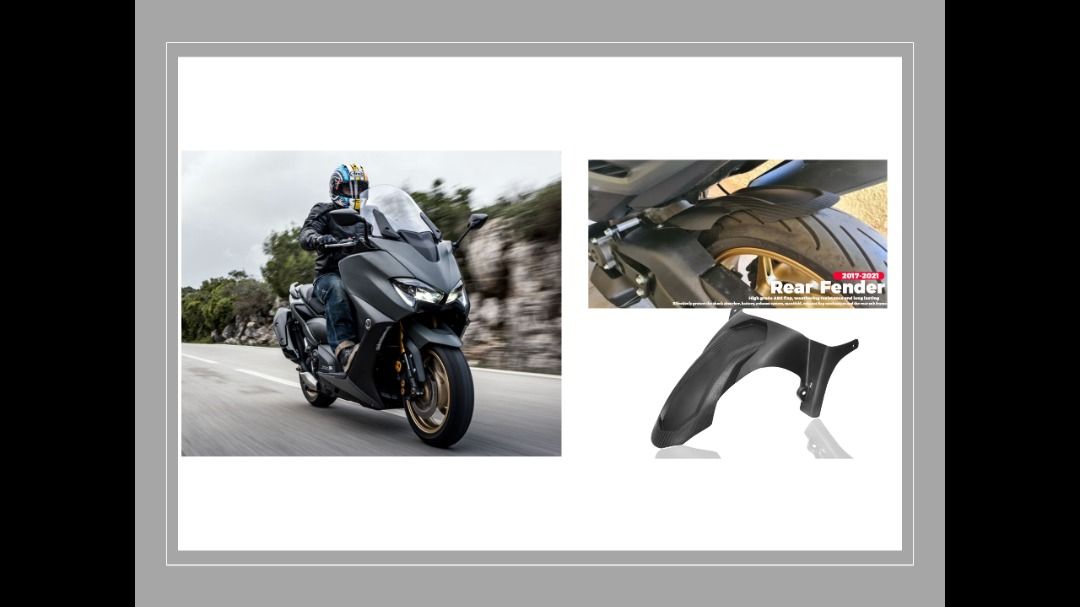 Yamaha Tmax 530 560 2017-2021 Rear Mudguard Hugger, Motorcycles ...